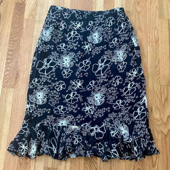 JM Collection | Skirts | Jm Collection Ruffle Floral Skirt | Poshmark
